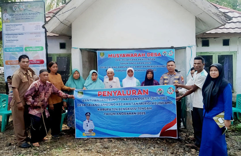 9 KPM Terima BLT DD Enam Bulan, Pembangunan Fisik Talang Ambung Segera ...