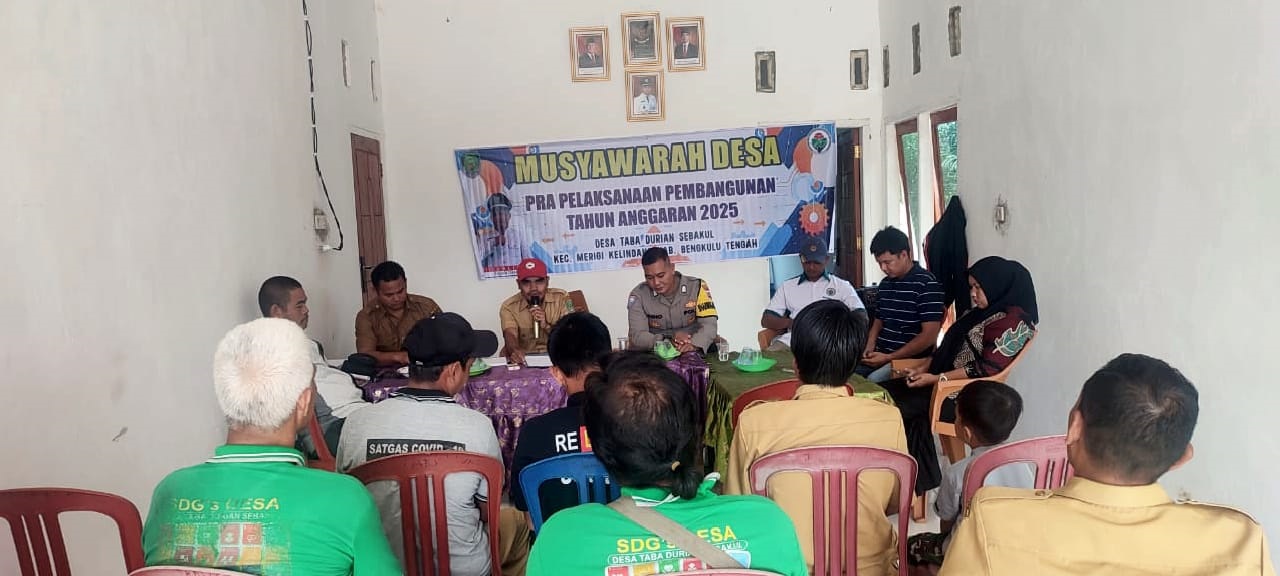 Pemdes Taba Durian Sebakul Fokus Pembangunan Jalan